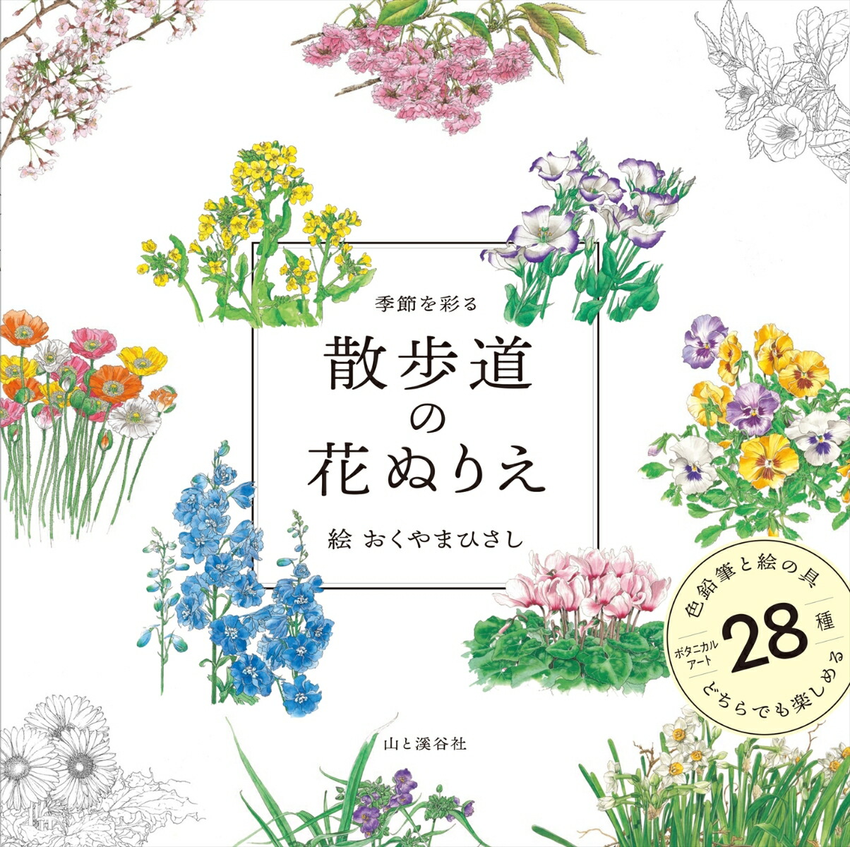 楽天ブックス 季節を彩る散歩道の花ぬりえ 9784635490627 本